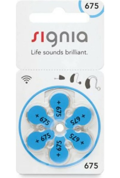 Signia 675 Numara Işitme Cihazı Pili 60'lı Signia 675 Numara Işitme Cihazı Pili 60'lı