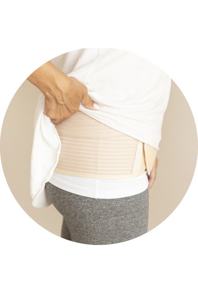 MYCey Doğum Sonrası İnceltici Ayarlanabilir Korse  S/M Ten