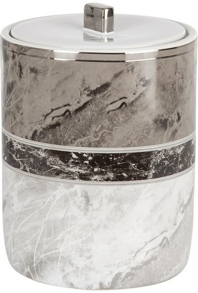 Primanova Garnsey Seramik Çöp Kovası - Gri