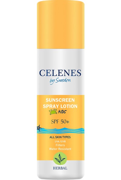Celenes By Sweden Herbal Güneş Koruyucu Losyon Sprey 50 Spf 150 ml Celenes By Sweden Herbal Güneş Koruyucu Losyon Sprey 50 Spf 150 ml