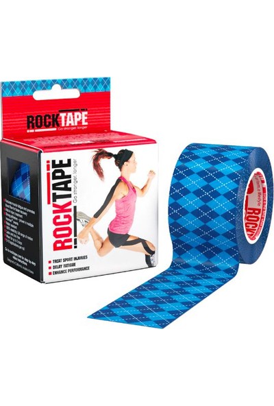 Rocktape Kinesiyoloji Bandı 5*10 M Blue Argyle