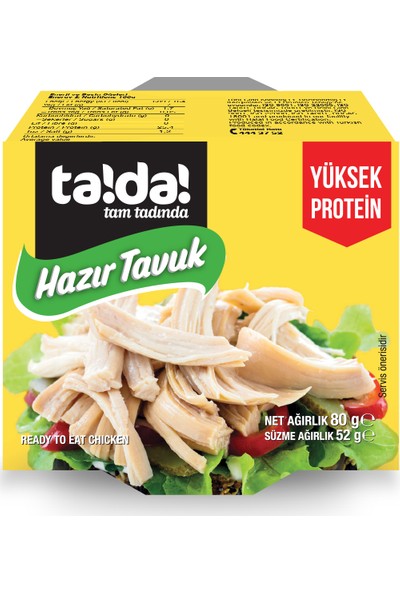 Tada Hazır Tavuk Konservesi 80 gr
