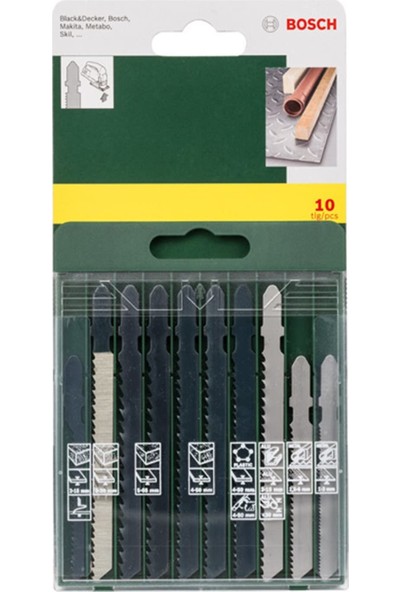 Bosch Dekupaj Testere Seti 10'lu