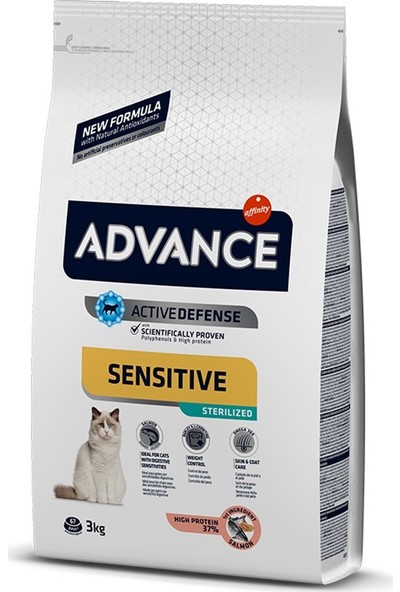 Advance Cat Sterilized Somonlu Kısırlaştırılmış Kedi Maması 3Kg