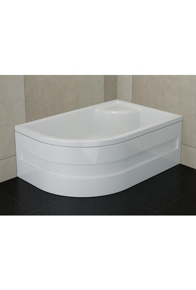 Sırduş Sırduş ASİMETRİK Mini Küvet Oturmalı 120 x 90 x 44 Sol Sırduş Duşakabinsiz