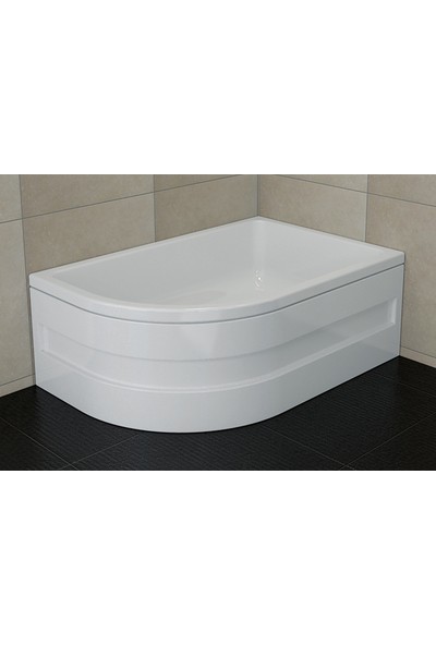 Sırduş Sırduş ASİMETRİK Mini Küvet 120 x 90 x 44 Sol Sırduş Duşakabinsiz