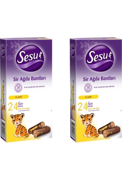 Sesu Ağda Bandı Klasik 24'lü 2 Adet