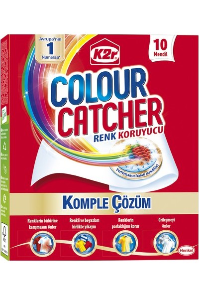 K2R Colour Catcher Renk Koruyucu Mendil 10'lu