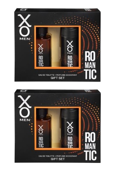 Xo Romantic Men Edt 100 ml + Deodorant 125 ml x 2 Adet Xo Romantic Men Edt 100 ml + Deodorant 125 ml x 2 Adet