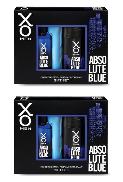 Xo Absolute Blue Men Edt 100 ml + Deodorant 125 ml x 2 Adet Xo Absolute Blue Men Edt 100 ml + Deodorant 125 ml x 2 Adet