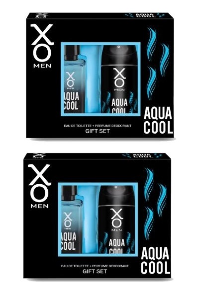 Xo Aqua Cool Men Edt 100 ml + Deodorant 125 ml x 2 Adet Xo Aqua Cool Men Edt 100 ml + Deodorant 125 ml x 2 Adet