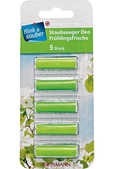Flink & Sauber Elektrikli Süpürge Kokusu Bahar Ferahlığı 5'li Flink & Sauber Elektrikli Süpürge Kokusu Bahar Ferahlığı 5'li
