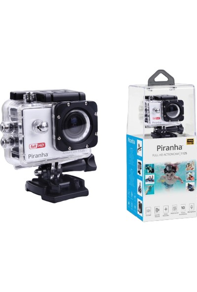 Piranha Aksiyon Kamera 1125 Action Cam Hd 1080 Full Hd 12MP Piranha Aksiyon Kamera 1125 Action Cam Hd 1080 Full Hd 12MP