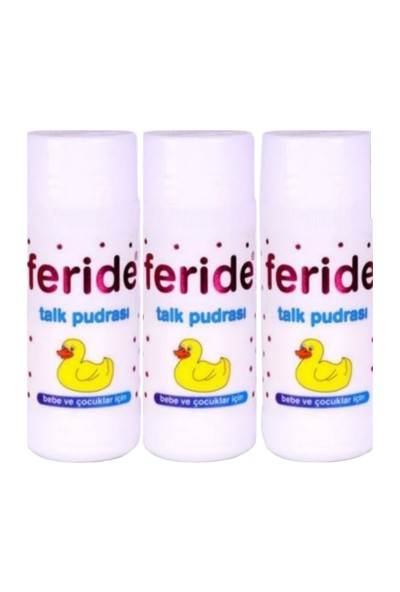 Feride Talk Toz Bebek Pudrası 75 gr x 3 Adet