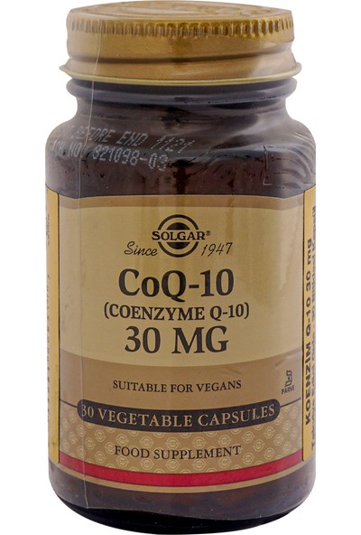 Solgar Coenzyme Q-10 30 Mg 30 Kapsül