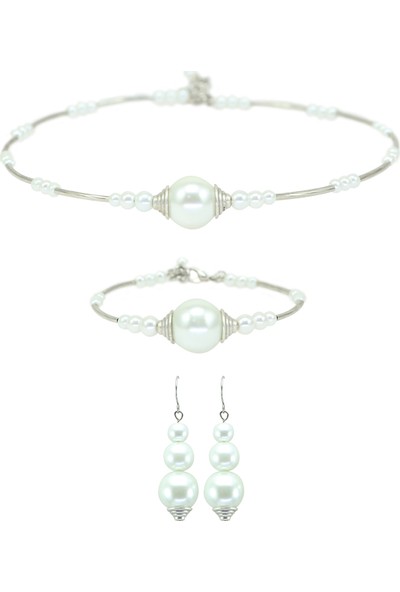 Mavra Handmade Incili Takı Seti