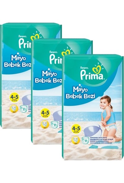 Prima Mayo Bebek Bezi 4 - 5 Beden 11'li x 3'lü