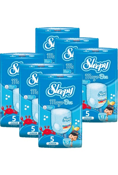 Sleepy Mayo Bez Junior 5 No 12'li x 6'lı