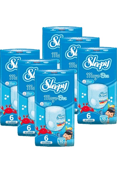 Sleepy Mayo Bez x Large 6 No 10'lu x 6'lı