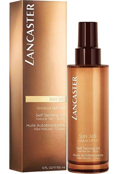 Lancaster Sun 365 Gradual Self Tan Self Tannig Oil 150ML Lancaster Sun 365 Gradual Self Tan Self Tannig Oil 150ML