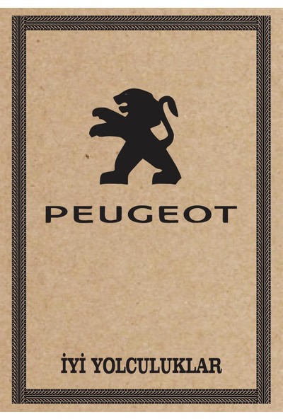 Cihan Oto Paspas Kağıdı Peugeot Amblem Baskılı 100 Adet 35 x 50 cm