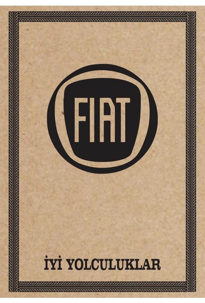 Cihan Oto Paspas Kağıdı Fiat Amblem Baskılı 100 Adet 35 x 50 cm