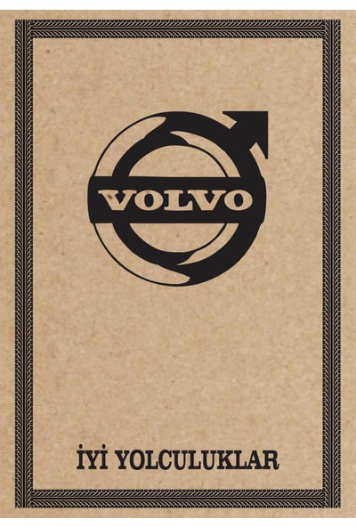Cihan Oto Paspas Kağıdı Volvo Amblem Baskılı 100 Adet 35 x 50 cm