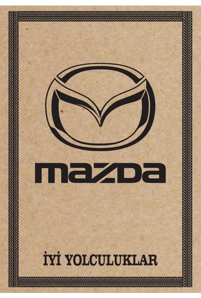 Cihan Oto Paspas Kağıdı Mazda Amblem Baskılı 100 Adet 35 x 50 cm