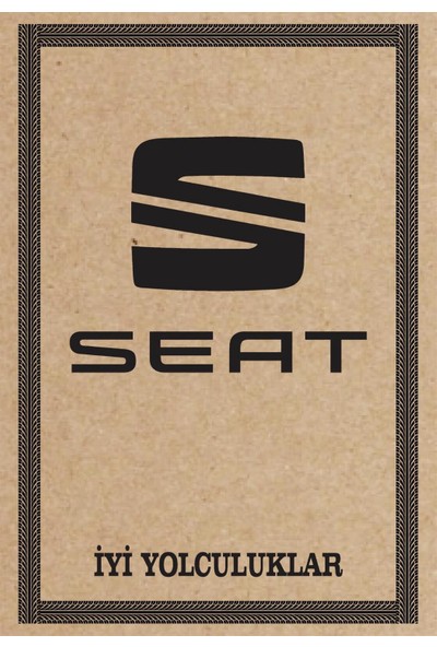 Cihan Oto Paspas Kağıdı Seat Amblem Baskılı 100 Adet 35 x 50 cm