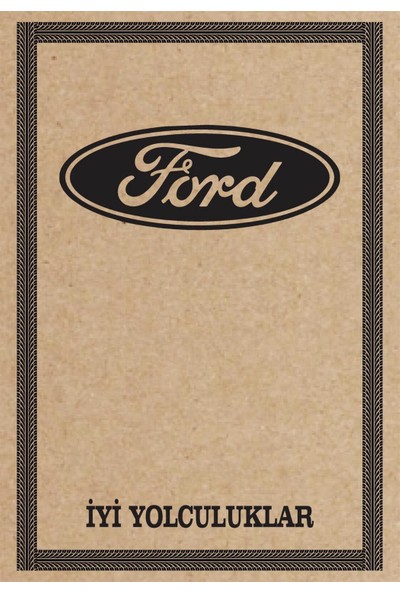 Cihan Oto Paspas Kağıdı Ford Amblem Baskılı 100 Adet 35 x 50 cm