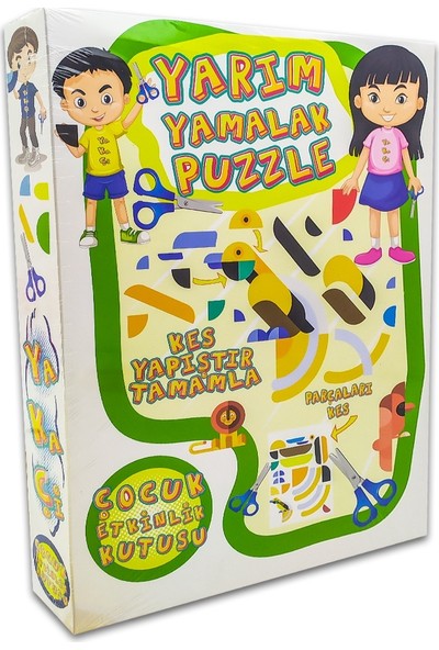 Karton Zeka Yakaçi Yarım Yamalak Puzzle