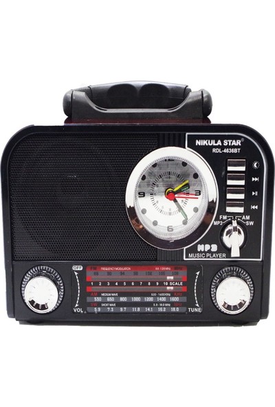 Nikula Star RDL-4636BT Bluetooth Nostaljik Radyo