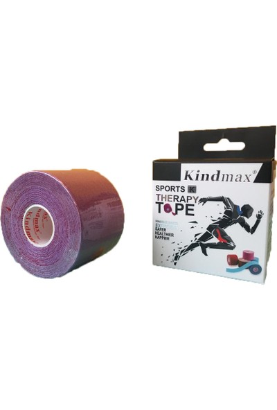 Kindmax Kinesio Sporcu Bandı 5 cm x 5 M Mor