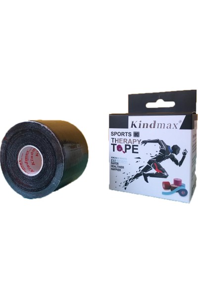 Kindmax Kinesio Sporcu Bandı 5 cm x 5 M Siyah