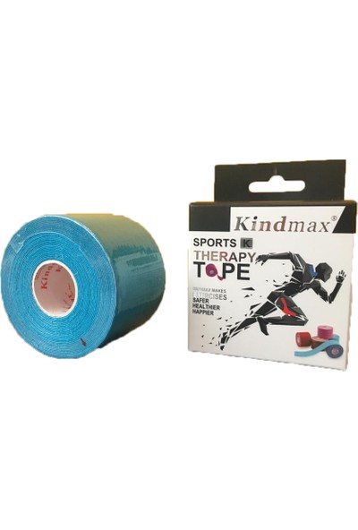 Kindmax Kinesio Sporcu Bandı 5 cm x 5 M Mavi Kindmax Kinesio Sporcu Bandı 5 cm x 5 M Mavi