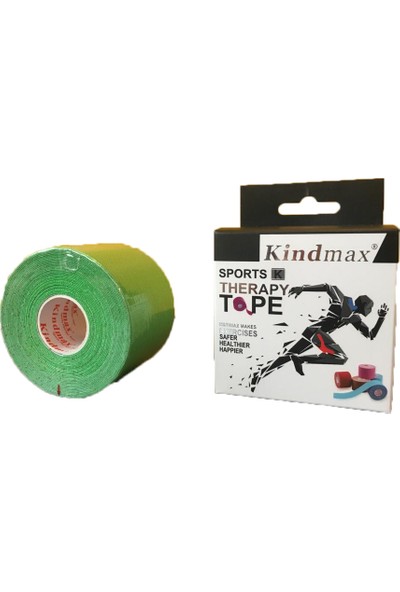 Kindmax Kinesio Sporcu Bandı 5 cm x 5 M Yeşil Kindmax Kinesio Sporcu Bandı 5 cm x 5 M Yeşil
