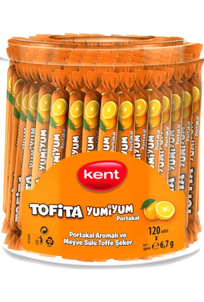 Kent Tofita Yumiyum Yumuşak Şeker Portakallı 6,7 gr 120'LI