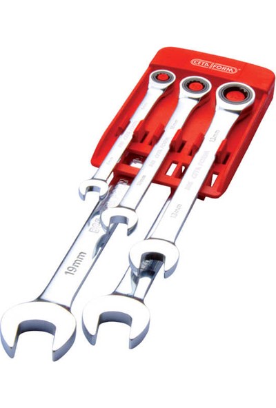 Ceta Form B05-P05 5 Parça Cırcırlı Kombine Anahtar Takımı Düz Ceta Form B05-P05 5 Parça Cırcırlı Kombine Anahtar Takımı Düz