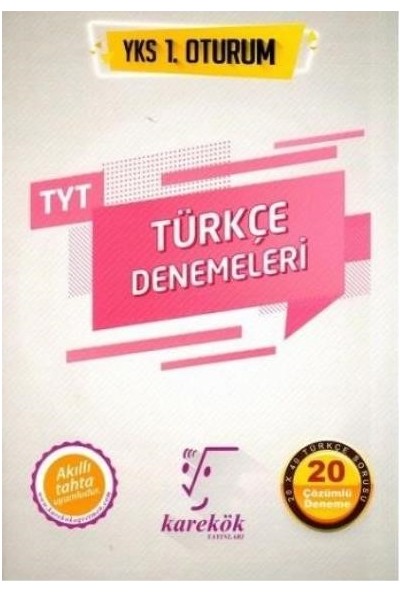 Karekök Yks Tyt Türkçe 20 Çözümlü Denemeleri 1. Oturum - Ebru Çaloğlu Karekök Yks Tyt Türkçe 20 Çözümlü Denemeleri 1. Oturum - Ebru Çaloğlu
