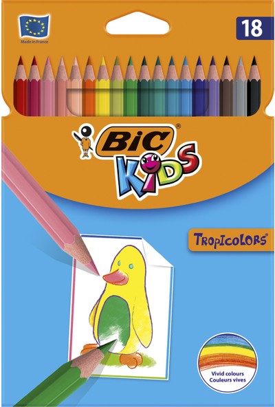 Bic Kids Tropicolors Kuru Boya Kalemi 18 Renk