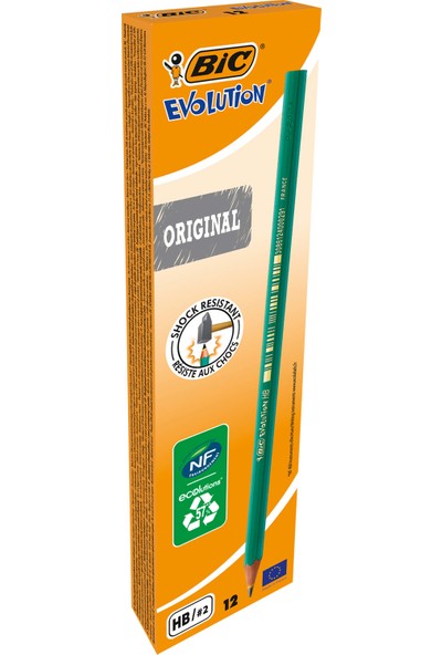 Bic Evolution 650 HB Kurşun Kalem 12'li Kutu Bic Evolution 650 HB Kurşun Kalem 12'li Kutu