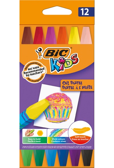 Bic Kids Yağlı Pastel Boya 12 Renk