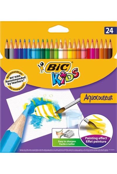 Bic Kids Aquacouleur Kuru Sulu Boya 24 Renk Bic Kids Aquacouleur Kuru Sulu Boya 24 Renk