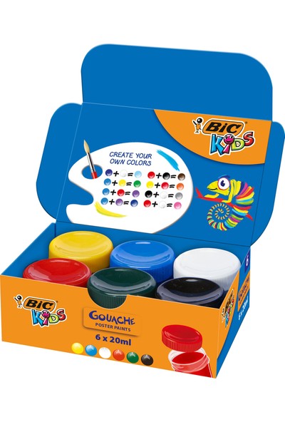 Bic Kids Guaj Boya 6 Renk x 20 ml Bic Kids Guaj Boya 6 Renk x 20 ml