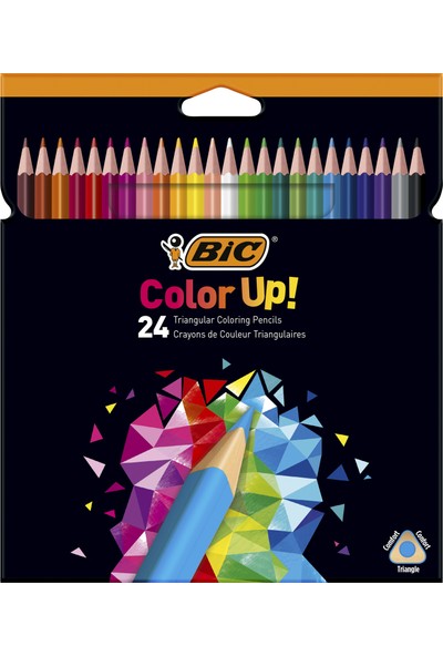 Bic Color Up Üçgen Kuru Boya 24 Renk