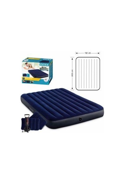 Intex 64765 Şişme Yatak Çift Kişilik Çadır Yatağı Kamp Yatağı