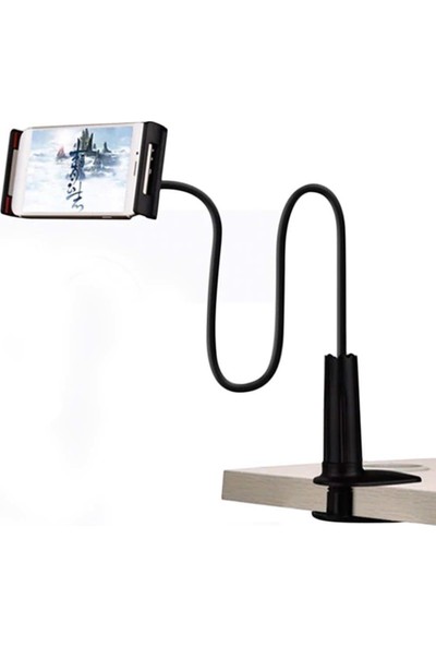 Wlue Masaüstü Telefon ve Tablet Tutucu 360° Flexible 72 cm Siyah Wlue Masaüstü Telefon ve Tablet Tutucu 360° Flexible 72 cm Siyah