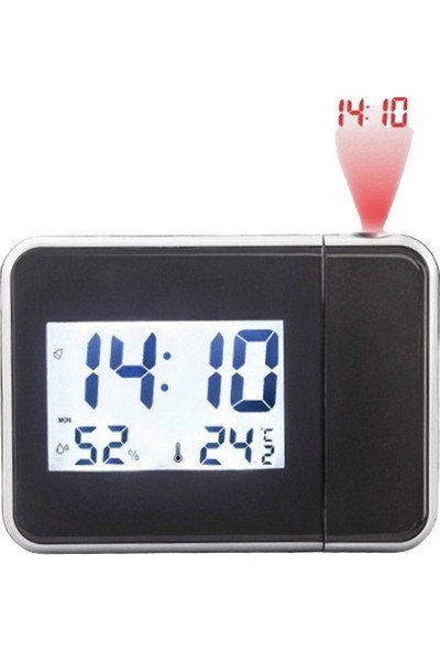 Schulzz LCD Büyük Ekran Tavan Yansıtmalı Çalar Saat