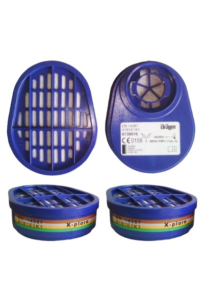Drager X-Plore Abek1 Gaz Maskesi Filtresi 6738816 Drager X-Plore Abek1 Gaz Maskesi Filtresi 6738816