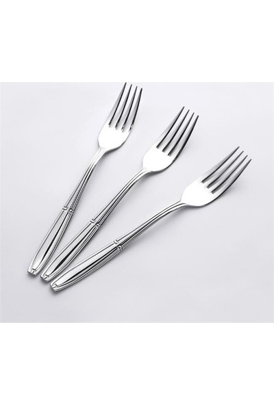 Nehir Buket Sade 6'lı Yemek Çatalı